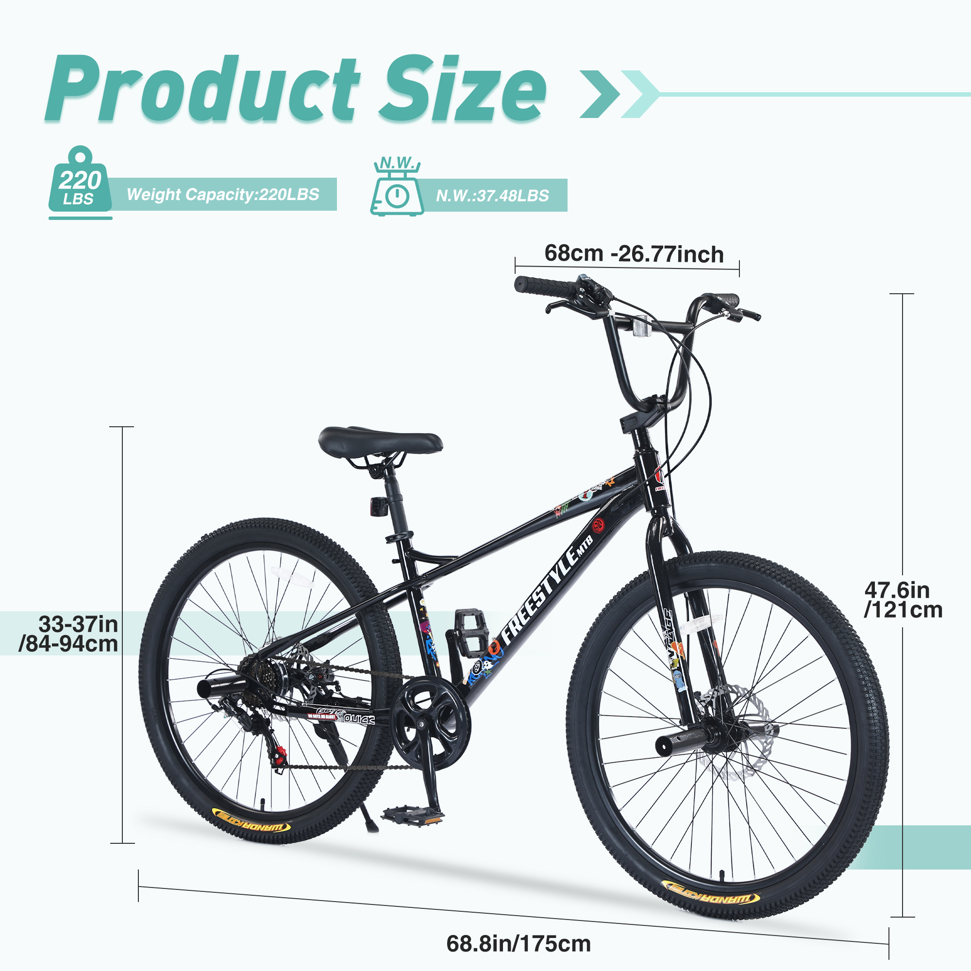 26 Inch Freestyle Mountain Bike - meghna.net